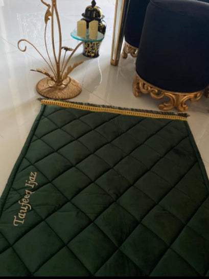 Premium Quality Handmade Customized (Name) Prayer Mat – One Soq